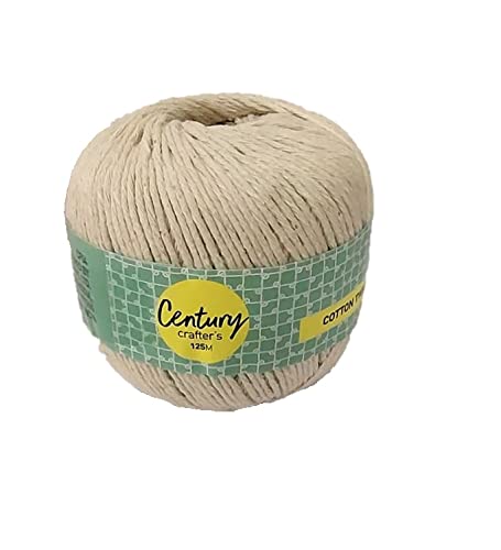 Century Crafter's 100% Cotton Twine String for Butchers Thread, Twisted ...