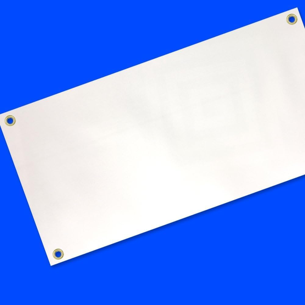 Amazon.com : Generic 4LessCo 3x8 Feet Blank Vinyl Banner White Sign ...