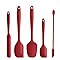 Amazon.com: DUFEIMOY 5 Piece Pink Silicone Spatula Set, Heat Resistant ...