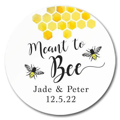 Amazon.com: Meant to bee sticker, Honey favor stickers, Meant to bee ...