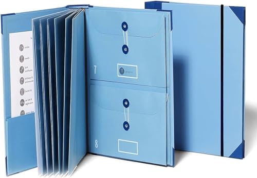 Amazon.com : Document Organizer Folio with Labels,Folio Folders with ...