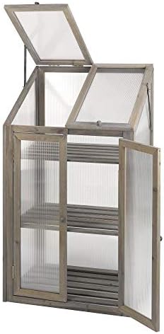 Grey Garden Wooden Timber GroZone Max Growhouse Mini Greenhouse ...