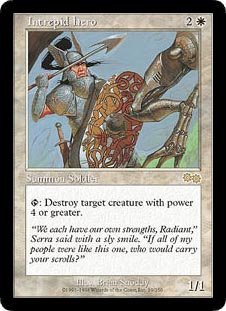 Amazon.com: Intrepid Hero (Magic the Gathering : Urza's Saga #19 Rare ...