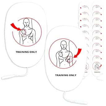 CPR Assistant 10 Pack Adult Universal AED Training Pads for AED ...