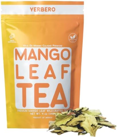 Amazon.com : Yerbero - Premium Whole Mango Leaf 4oz (114g) | 160 ...