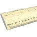 Wooden Rule 1 Meter Yard Stick Ruler Imperial & Metric Measurements mm ...