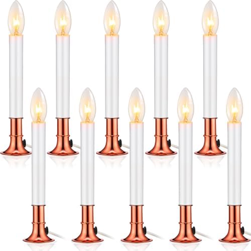 Amazon.com: VIHOSE 10 Pcs Christmas Electric Sensor Window Candles with ...