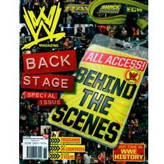 WWE Magazine January/February 2009 Back Stage Special Issue "All Access ...