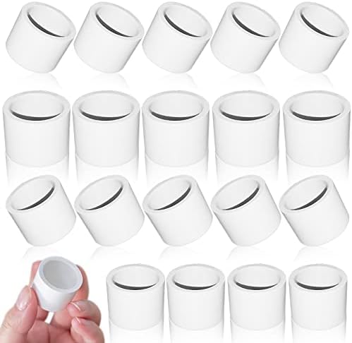 QWORK PVC Pipe End Cap Fitting, 20 Pack 1/2" Furniture Grade SCH40 Pipe ...