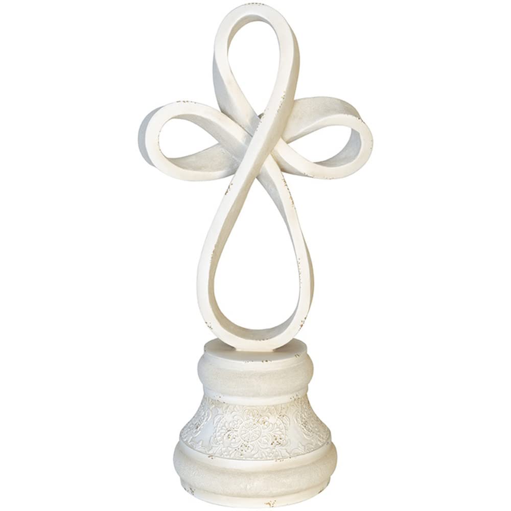 Amazon.com: Carson Decorative Memorial Indoor/Outdoor Eternity Cross ...