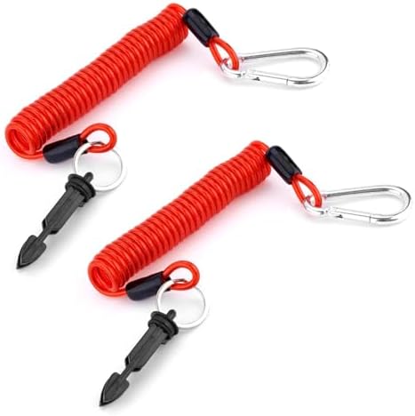 Amazon.com: 2pcs Trailer Brake Away Cable, 6ft High Rebound Spring ...