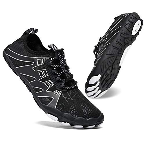 XIDISO Mens Womens Water Shoes Lightweight Quick Dry Barefoot for Swim ...