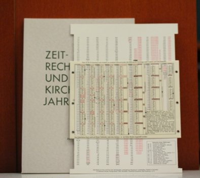 Calendarium Perpetuum. Schiebetafel zum Kirchen- und Kalenderjahr. Mit ...