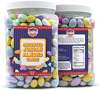 Amazon.com : American Best Food Assorted Pastel Jordan Almonds In Jar ...