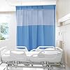 Amazon.com: Medical Privacy Screen Room Divider Curtain with Flat Hooks ...