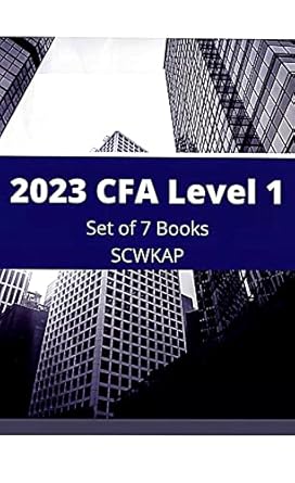 Buy 2023 CFA LEVEL 1 (SET OF 7 BOOKS) Book Online at Low Prices in ...