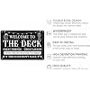 Amazon.com: Duetom Welcome to The Deck Deck Metal Sign Backyard ...