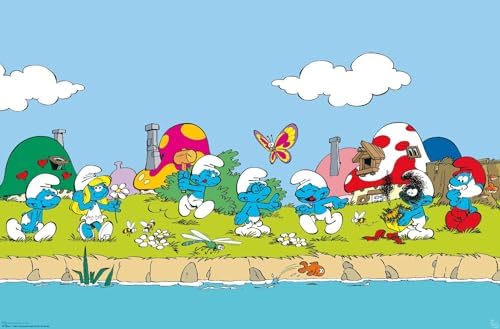 Amazon.com: Trends International The Smurfs - Group Wall Poster, 22.37 ...