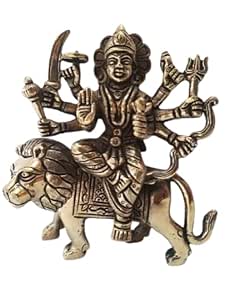 Buy Goddess AMBE MA Statue Figurine - Brass - Mataji Shakti Maa Ambaji ...