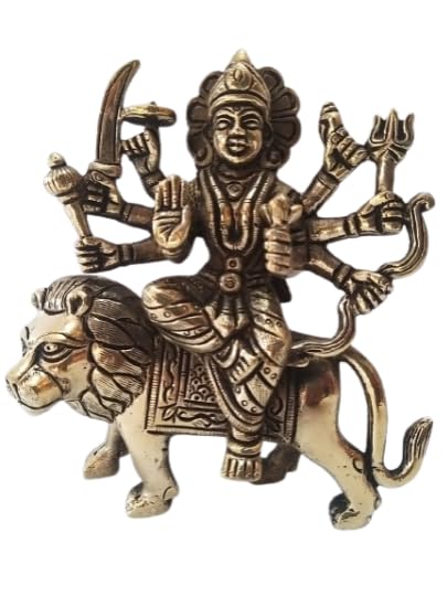 Buy Goddess AMBE MA Statue Figurine - Brass - Mataji Shakti Maa Ambaji ...