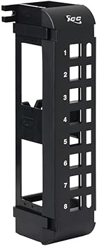 Amazon.com: ICC 8 Port Blank Keystone Patch Panel with 89U Wall Mount ...