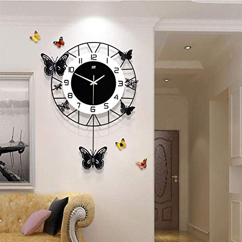 Wanduhr Mit Schmetterling