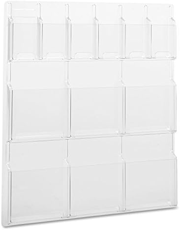 Amazon.com: Safco Reveal Literature Rack, 6 Pamphlet and 6 Magazine ...