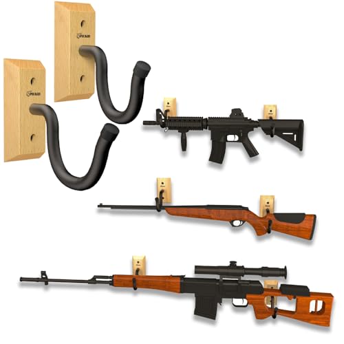 Snapklik.com : Gun Racks For Wall, Wood Gun Wall Mount, Gun Rack Holder ...