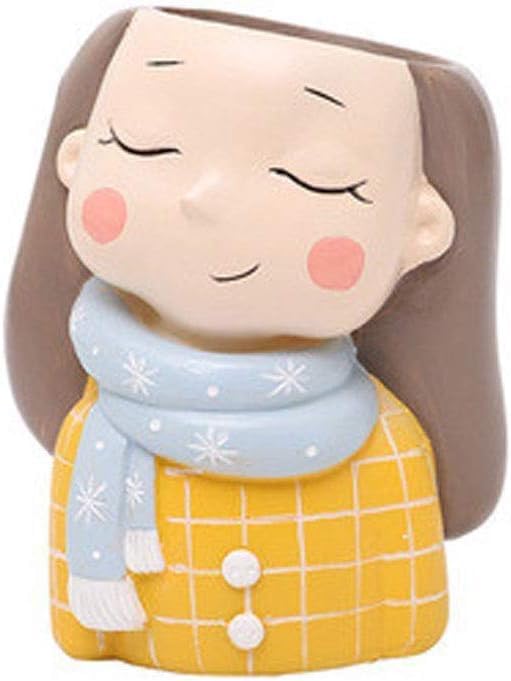 The Decorshed Yellow Muffler Girl Room Planter, Garden Planter, Room ...