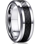 King Will Gentleman Mens 8mm Silver/Gold/Red/Yellow Tungsten Carbide ...