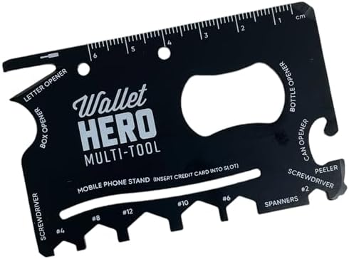 Multi Purpose Survival Pocket Tool - 43 in 1 - Credit Card Wallet Size ...