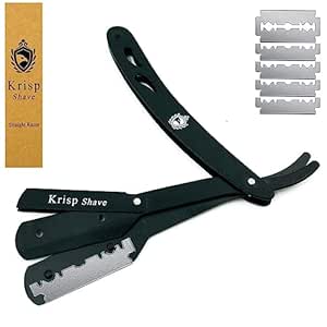 Krisp Shave Professional Barber Straight Edge Razor Safety with 100 ...