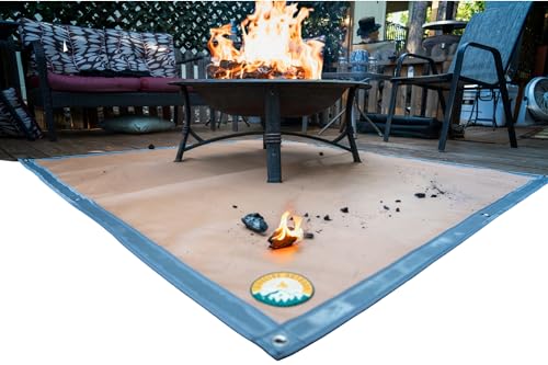 Put A Outdoor Rug Under: Gas, Propane, Wood Fire Pit? - Clever Patio