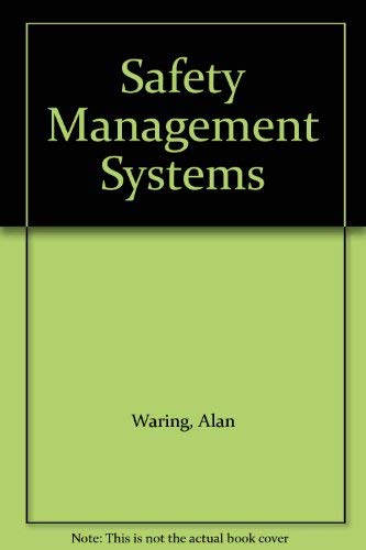 Safety Management Systems: Waring, Alan: 9780412719103: Amazon.com: Books