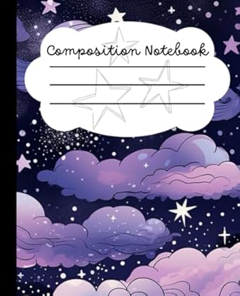 Amazon.com: Moonlight Dream Composition Notebook: Cute Starry Night ...
