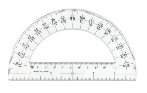 6" Clear Plastic Protractor : Amazon.in: Office Products