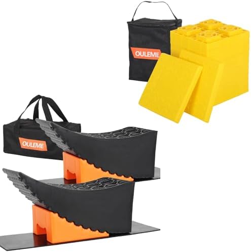 Amazon.com: OULEME 12 Pack RV Leveling Blocks and Curved Leveling ...