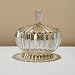 Amazon.com | Rxcvkmw glass candy plate with cover, crystal candy bowl ...