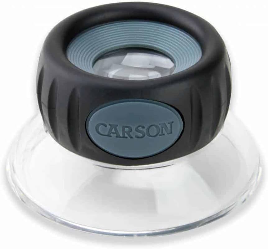 Amazon.com: Carson LumiLoupe Plus 17.5x Power Stand Loupe Magnifier ...