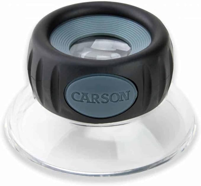 Amazon.com: Carson LumiLoupe Plus 17.5x Power Stand Loupe Magnifier ...