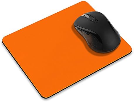 Amazon.com: Non-Slip Rectangle Mousepad, FINCIBO Solid Orange Mouse Pad ...