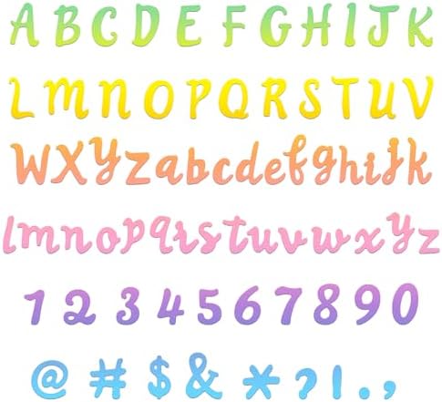 Amazon.com: ALIBBON 26 Letters Die Cuts for Card Making, Numbers ...