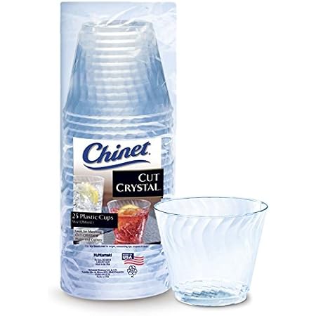 Amazon.com : Chinet Cut Crystal 10 Oz Plastic Cups (150Count ...