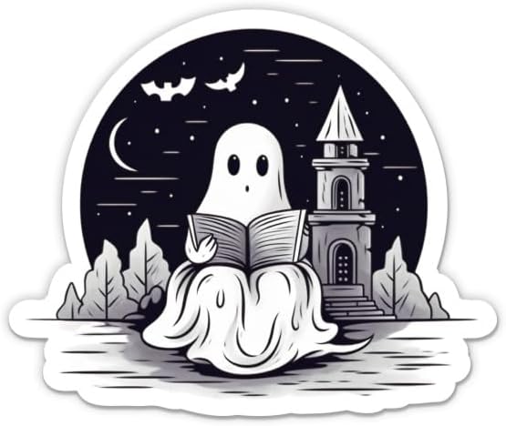 Amazon.com: Reading Ghost Sticker - 3" Laptop Sticker - Waterproof ...
