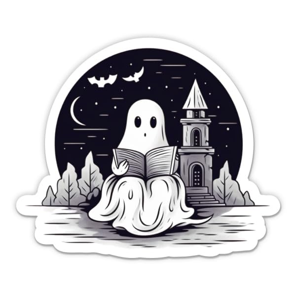 Amazon.com: Reading Ghost Sticker - 3" Laptop Sticker - Waterproof ...