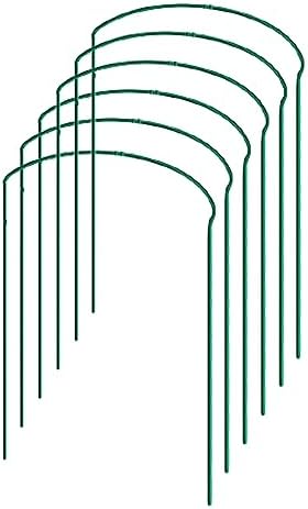 ACCURATE 6PK Half Round Plant Support Frame, Strong Metal Plant Support ...