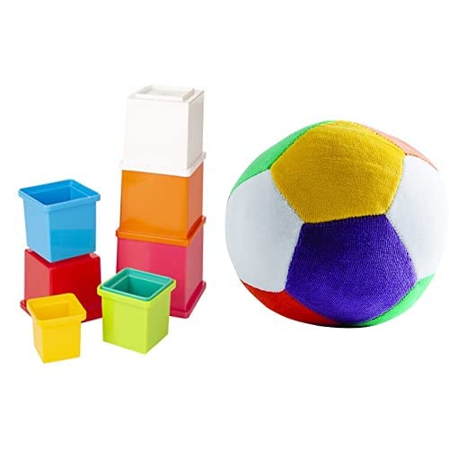 Giggles Funskool Stacking Cubes, Multi Color & Funskool Soft Ball ...