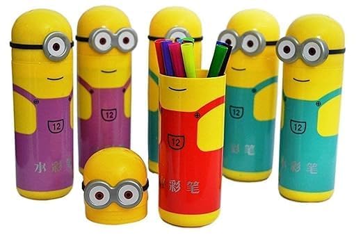 Cartoon Pencil Box Having Sketch Pen Kit - 12 Pens in Each- Birthday ...