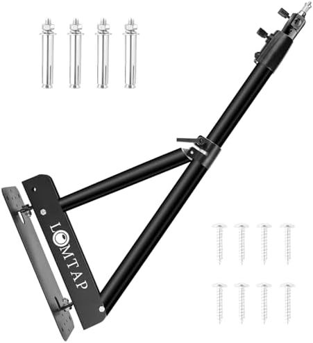 Amazon.com : Wall Mount Boom Arm with Triangle Base, Up to 53inches ...