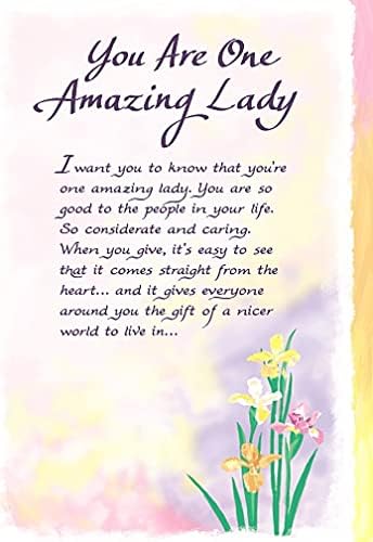 Blue Mountain Arts Greetings Card You Are One Amazing Lady : Amazon.co ...